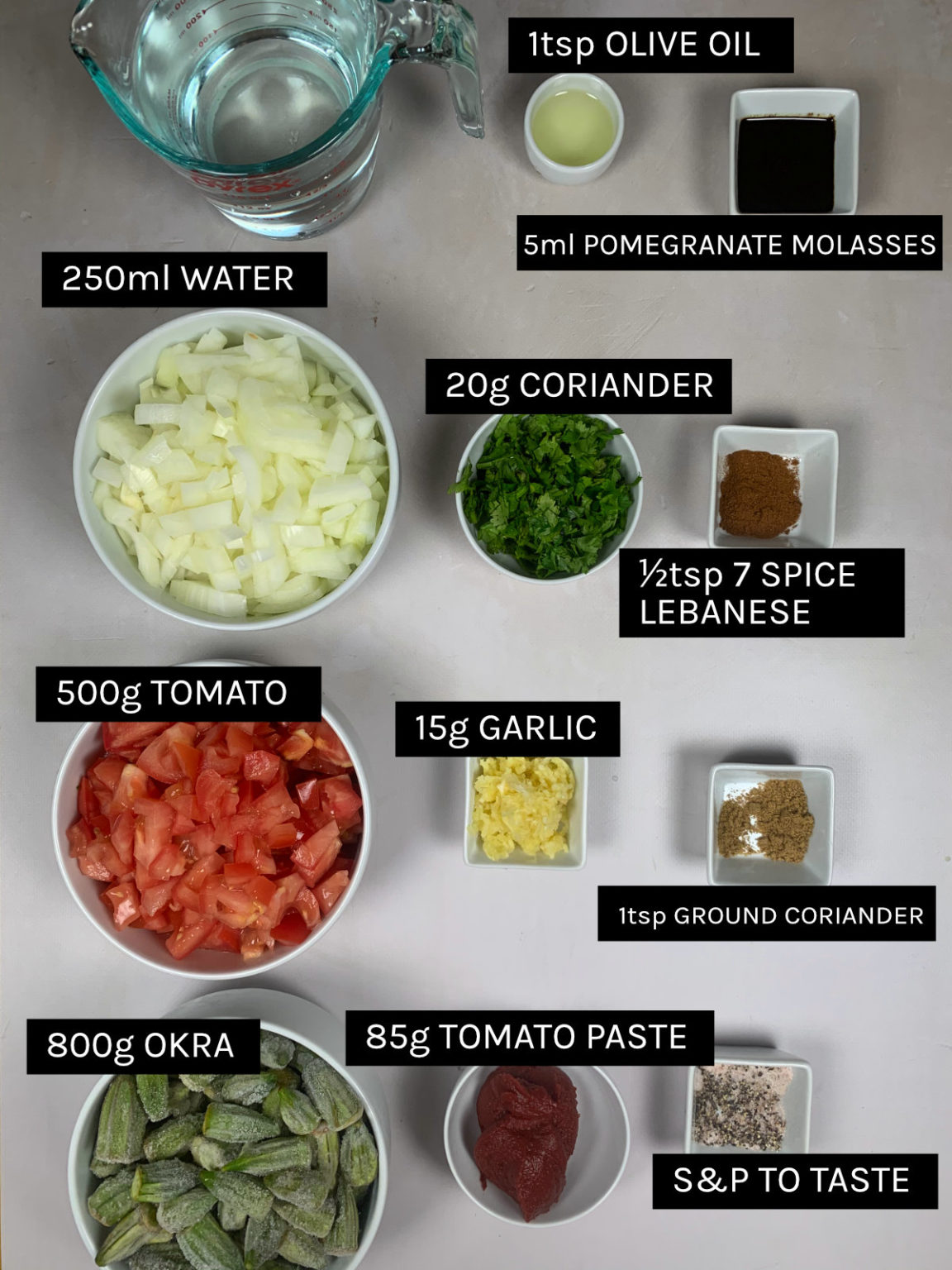 Bamia (Okra Stew Without Meat)