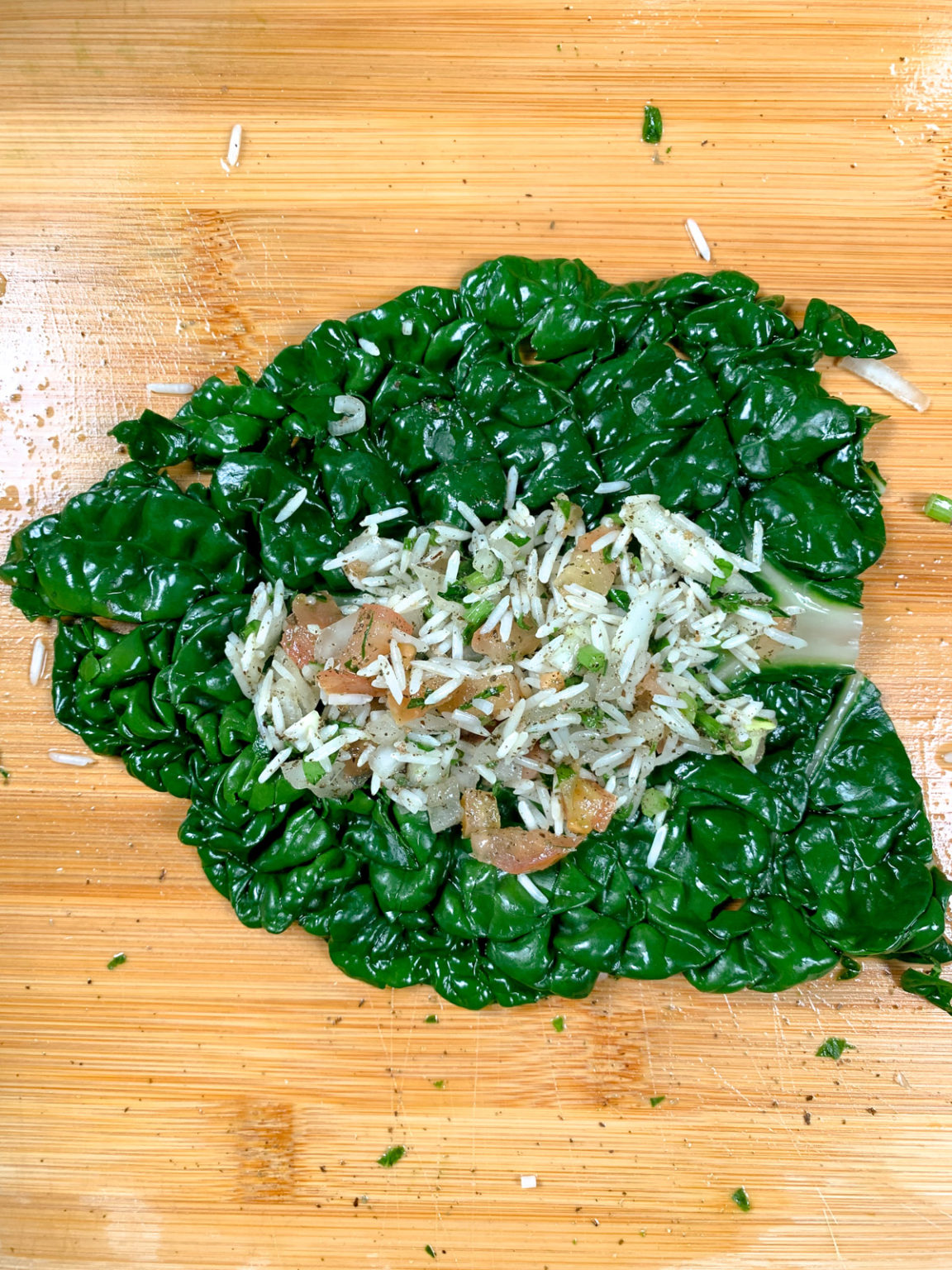 Stuffed Silverbeet Rolls (Mahshi Selek) A Vegan Recipe