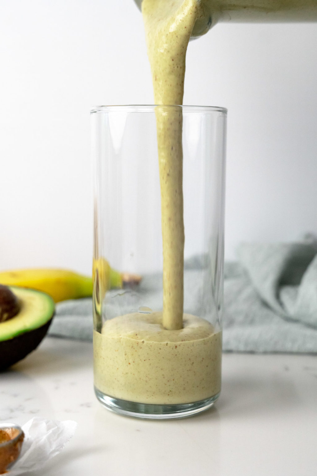 Banana Avocado Almond Milk Smoothie