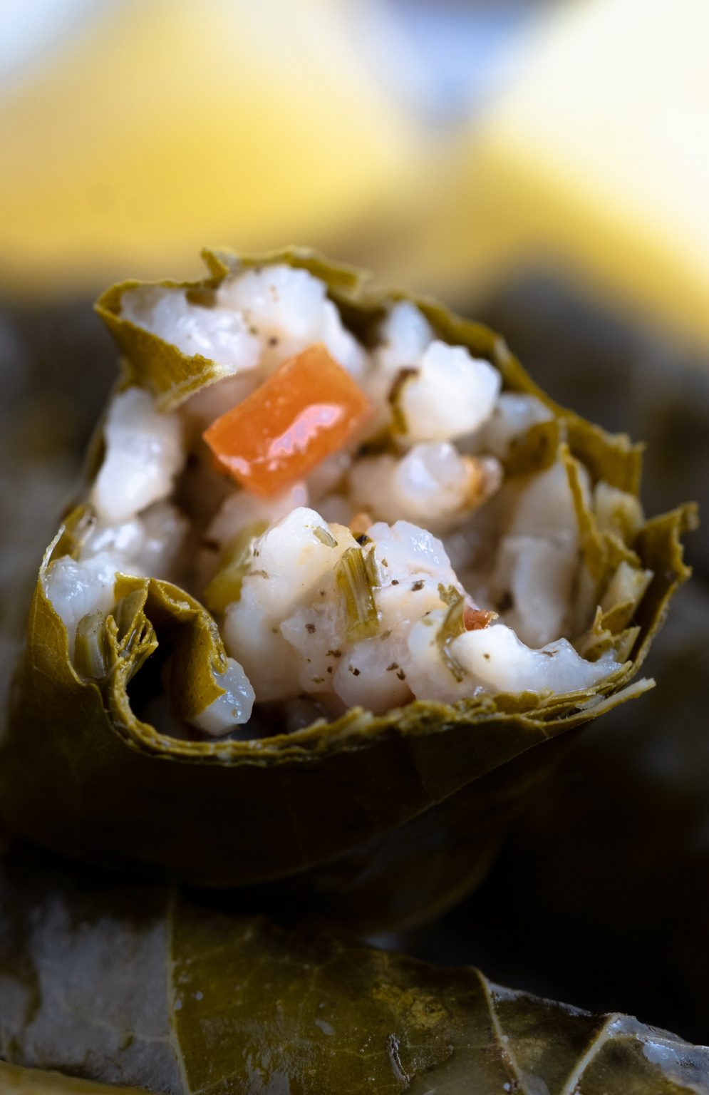 Warak Enab (Stuffed Lebanese Grape Leaves)