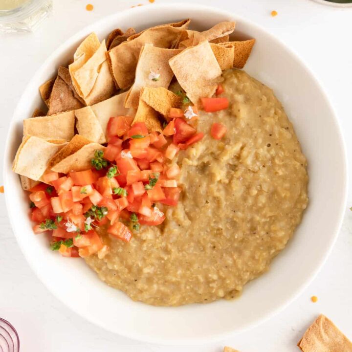 Mujadara Safra (Lebanese Red Lentils and Rice)