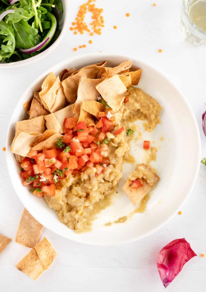 Mujadara Safra (Lebanese Red Lentils and Rice)