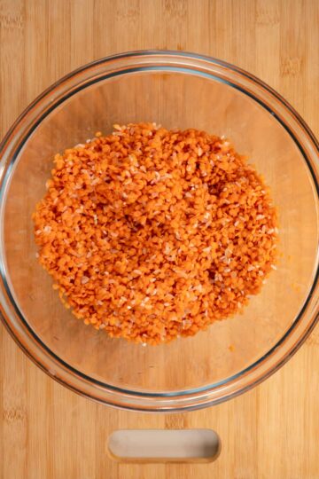 Wholesome Mujadara Safra (Lebanese Red Lentils and Rice)