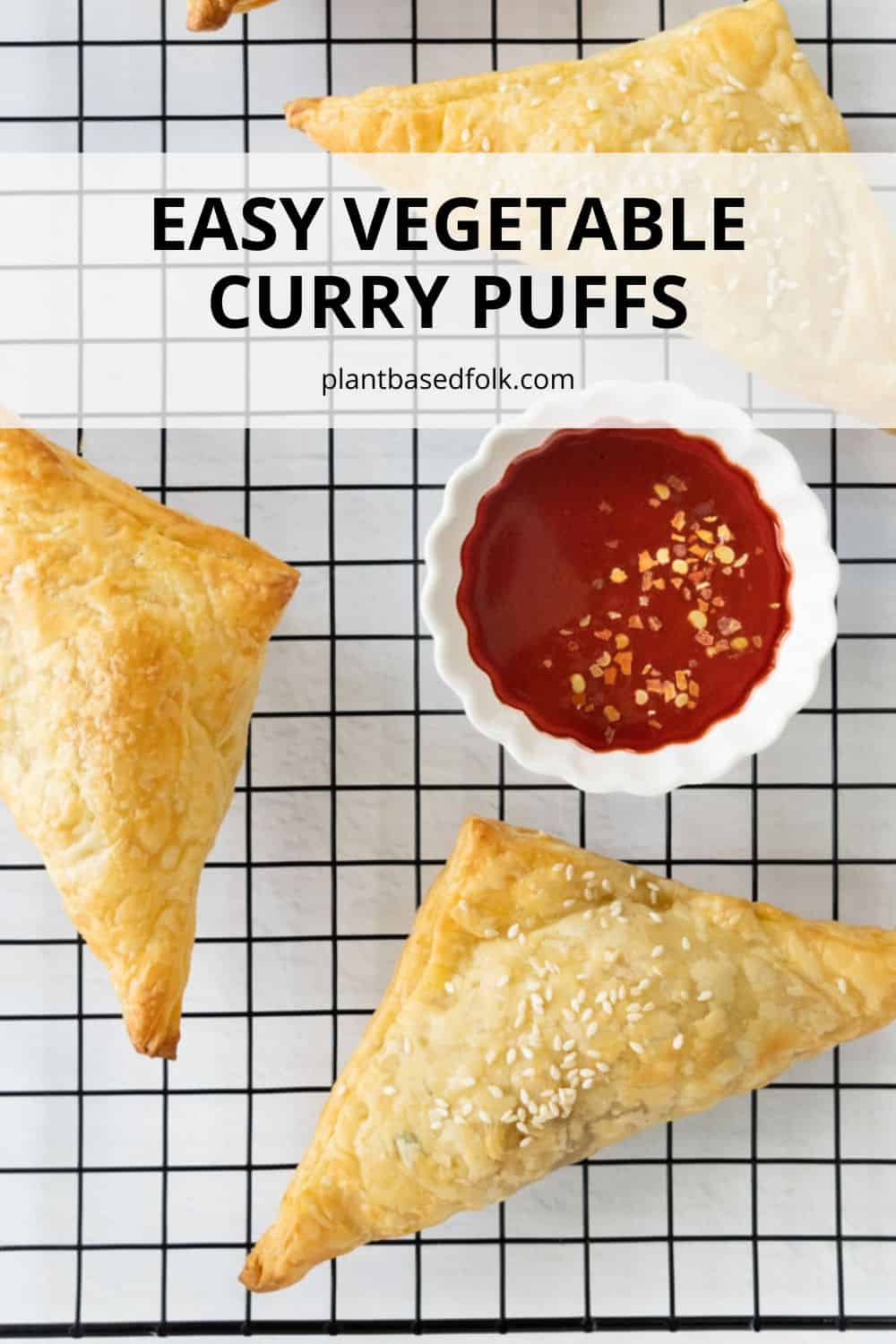 Easy Vegetable Curry Puffs with Puff Pastry