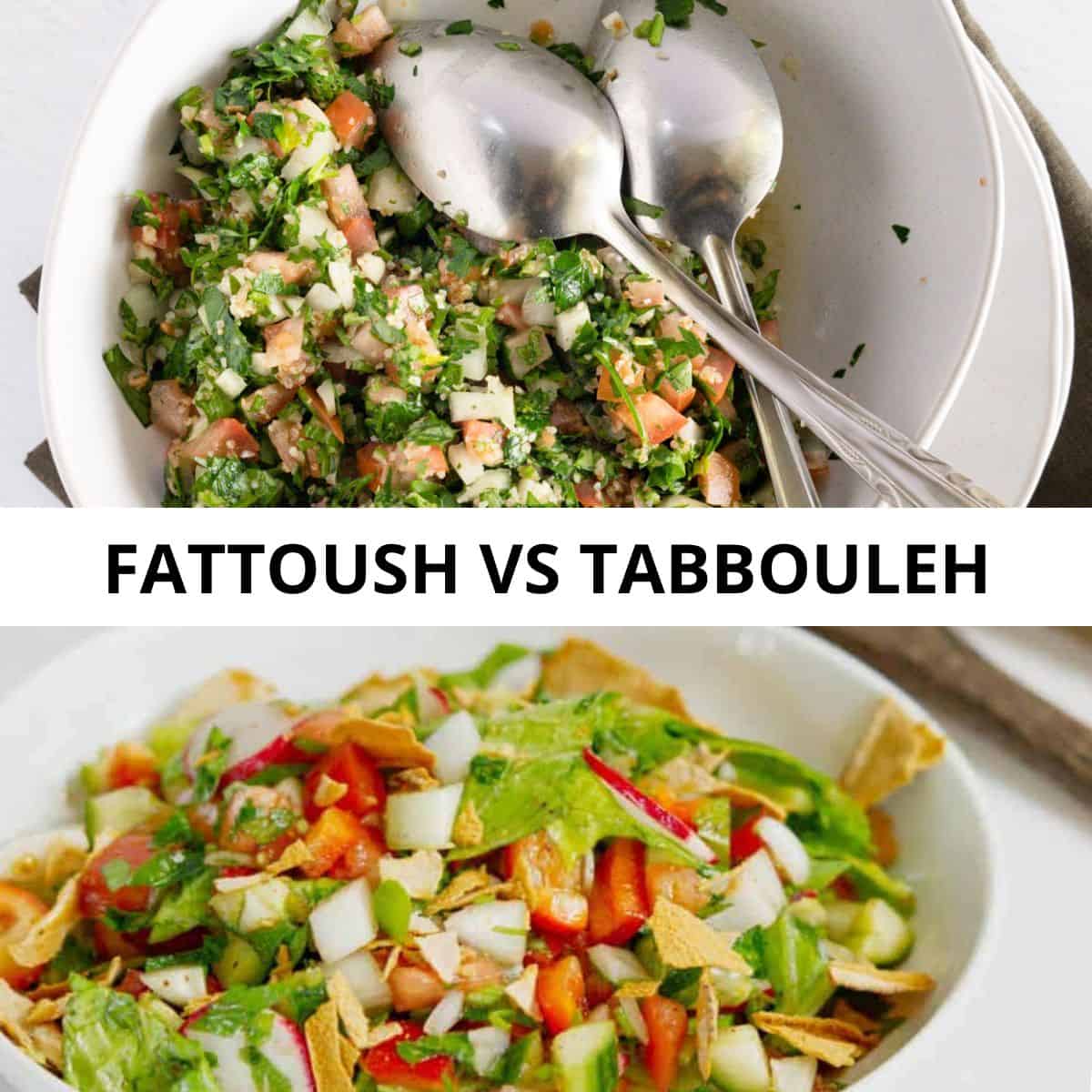 The Difference Between Fattoush vs Tabbouleh