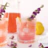 Sparkling Pink Rose Lemonade (Mocktail)